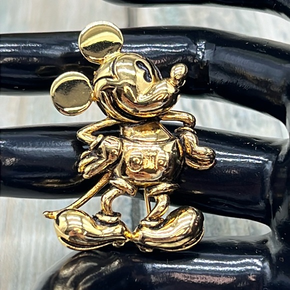 Disney | Jewelry | Vintage Disney Napier Gold Tone Brooch Pin Mickey ...